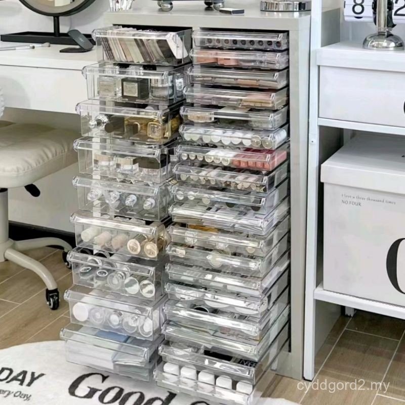 Penyimpanan mekap dan susun kabinet fail A4 yang boleh ditanggalkan ...