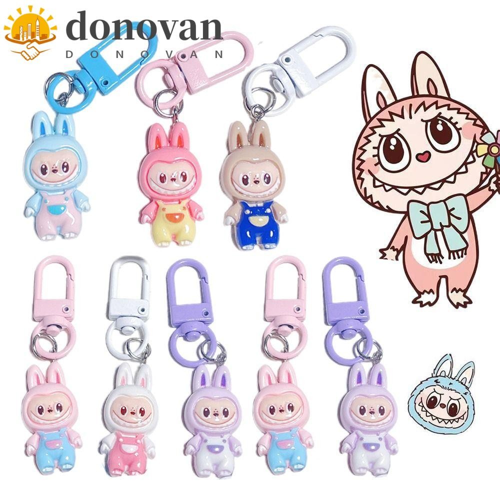 DONOVAN Labubu Doll Keychain, Kawaii Mini Labubu Pendant Keyring, Car ...