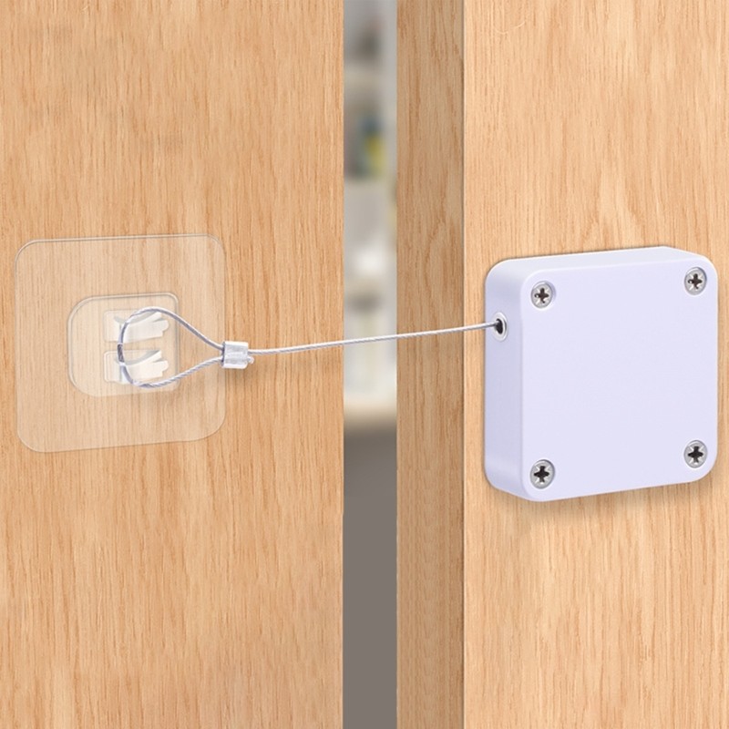 HL Not Punching Pull Rope Door Closers Sliding Door Auto Return Simple ...