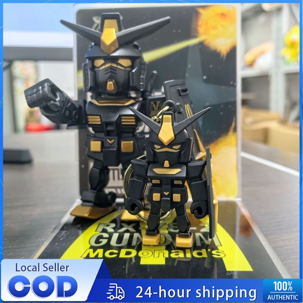 Qmsv mini McDonalds Gundam Collection Model Black Gold RX-78-2 Limited ...