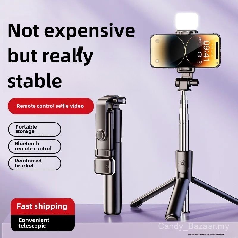 [Produk baru] 2024 Tripod selfie telefon bimbit baru Tripod genggam ...