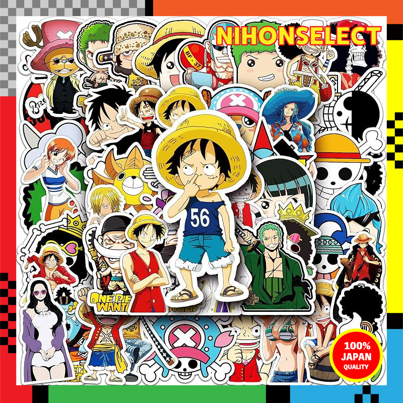 One Piece Sticker Set - 100 Pieces, Cute Anime, Waterproof, High ...