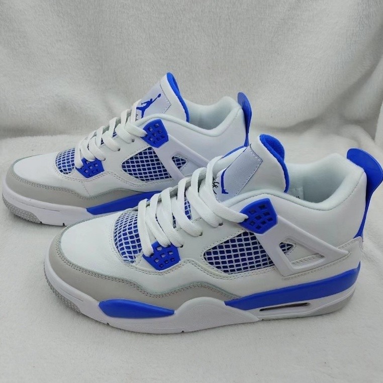 Jordan Air Jordan 4 Retro Military Blue Low-Top Retro Basketball Shoes ...