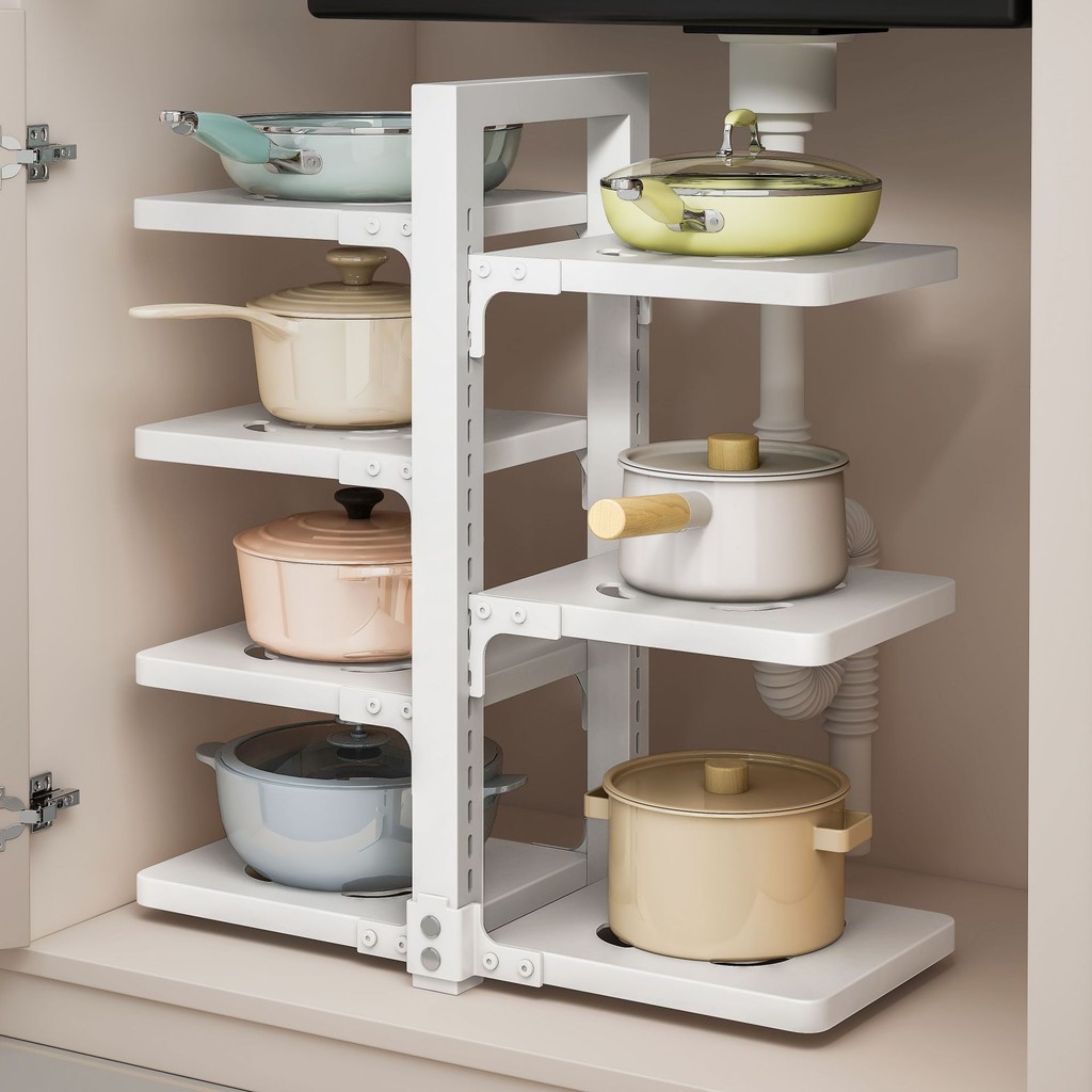 Periuk rak dapur, periuk rak simpanan, banyak lapisan meja, sinki bawah ...