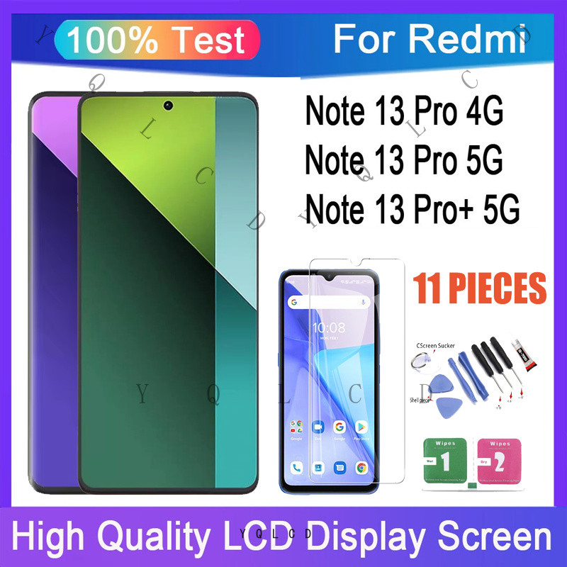 Original AMOLED Redmi Note 13 Pro 4G 5G Note 13 Pro Plus 5G LCD Display ...