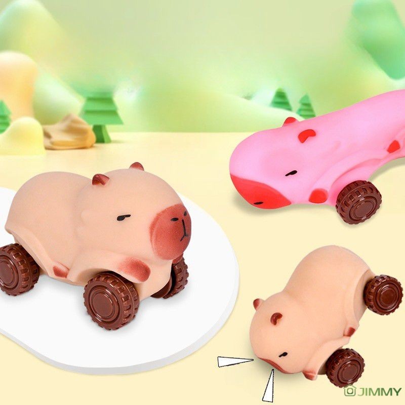 Capybara Car Squeeze Toys Creative Cartoon Capybara Soft Mochi Stress ...