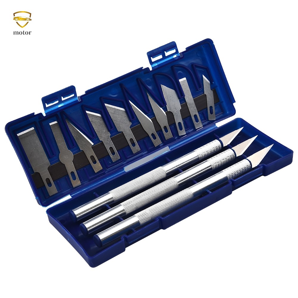 13PCS Precision Cutter Set Exacto Hand Carving Tool Arts & Craft Hobby ...