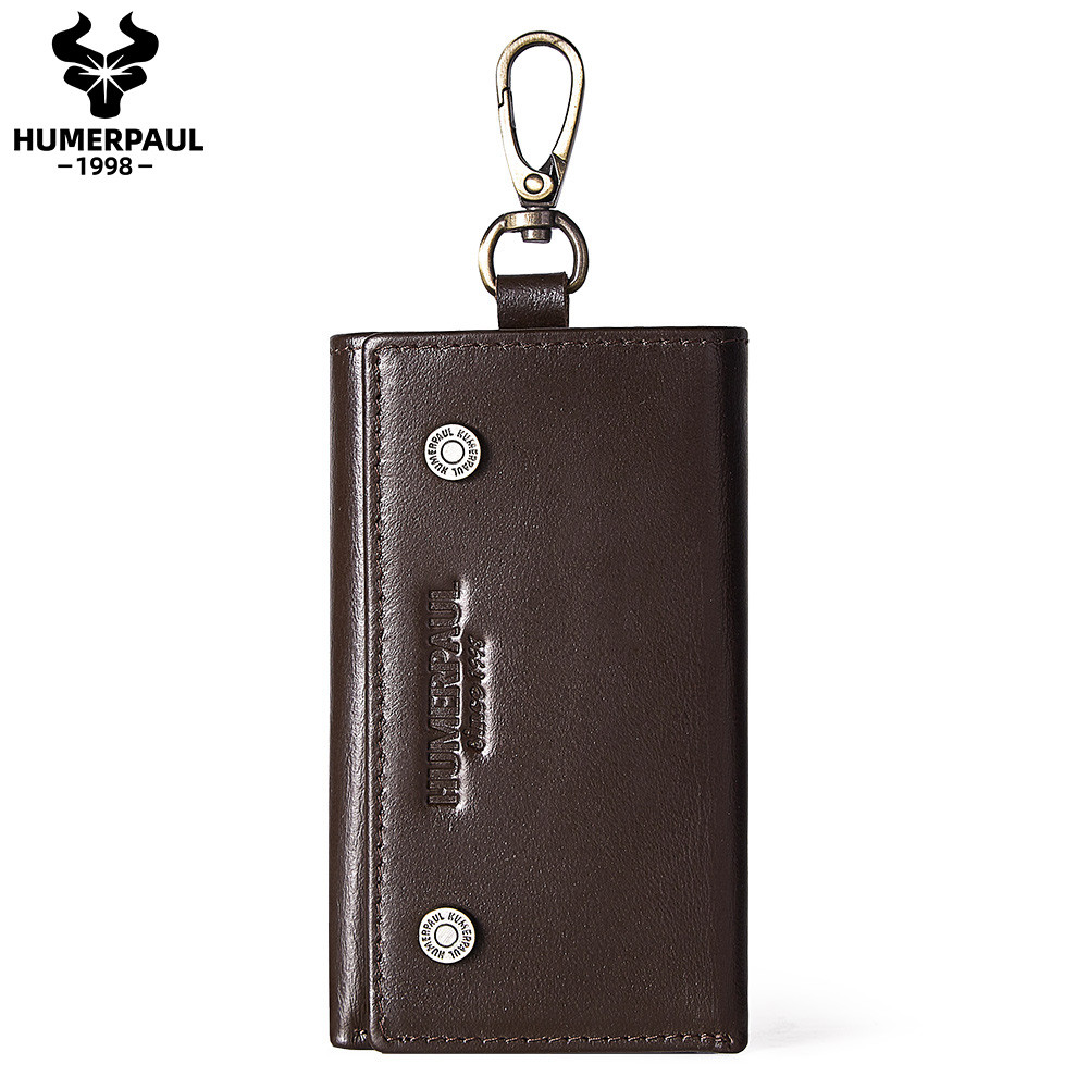 HUMERPAUL Luxury Brand Genuine Leather Male Key Wallet Men Keychain ...