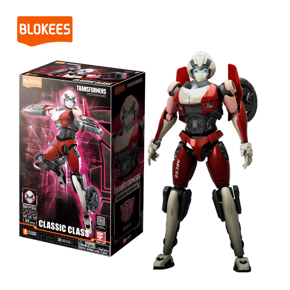 Blokees Figures 71152 Transformers Classic Class 07 Arcee Rise of the Beasts Luminous Eyes ...