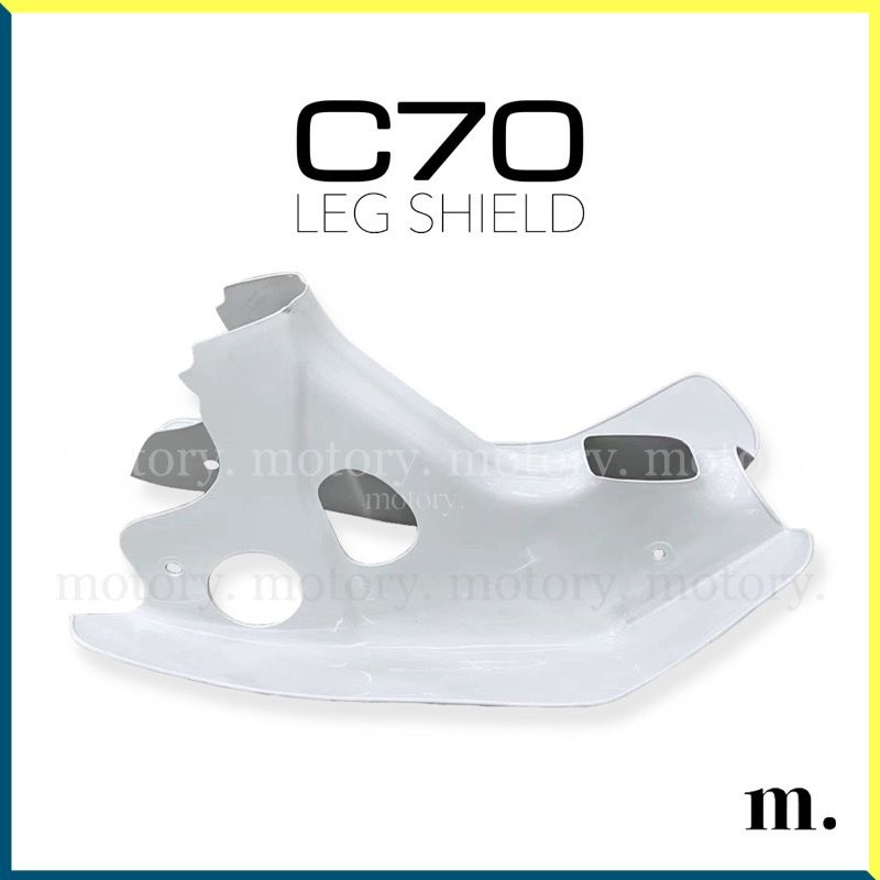 HONDA C70 - LEG SHIELD (OEM) FRONT COVER WHITE KEPAK SAYAP C70 LAMPU ...