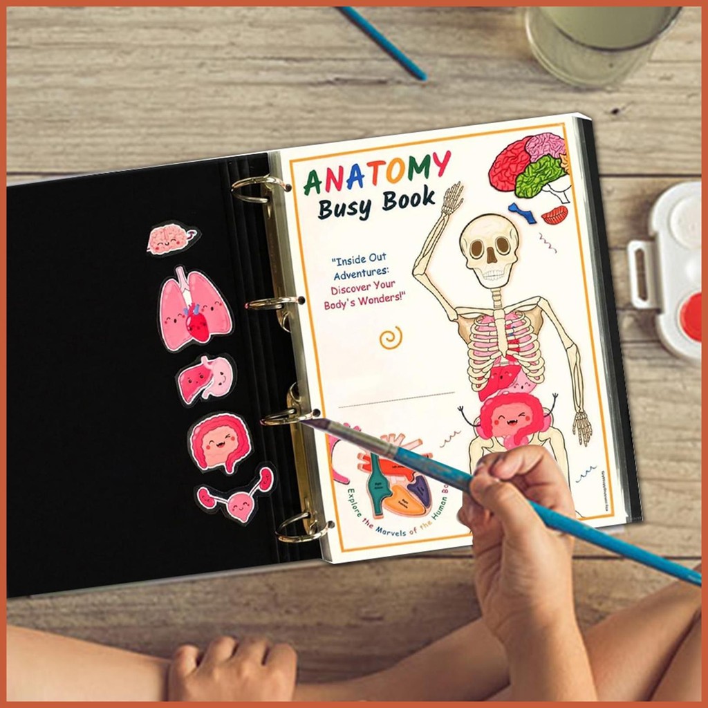 Anatomy Book For Kids Human Body Anatomy Busy Book Book For Ages 4-9 ...