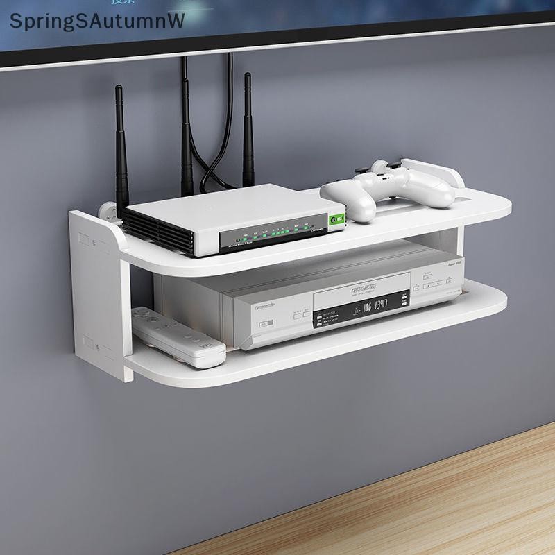 [SpringSAutumnW] 2 Tier Floag Shelves Wifi Router Hanging Layer Multi ...