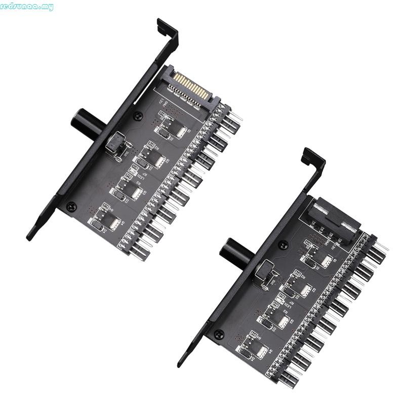 redsunaa PC Chasis Cooling Fan Speed Controller 4Pin Power 8 PCI Fans ...