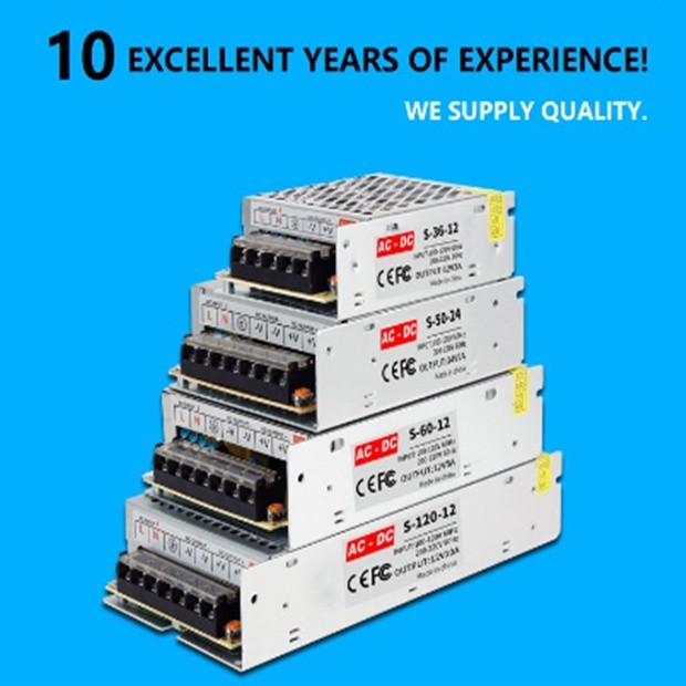 DC 12V Adapter Transformer 30A 15A 10A 5A 3A 2A 1A Led Light CCTV Strip Switching Power Supply ...