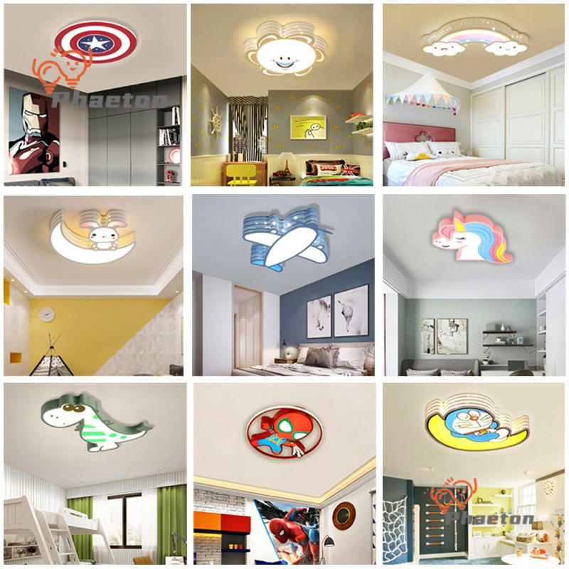 Bedroom Ceiling Light Led Cartoon Cute Child Bedroom Ceiling Lamp ...