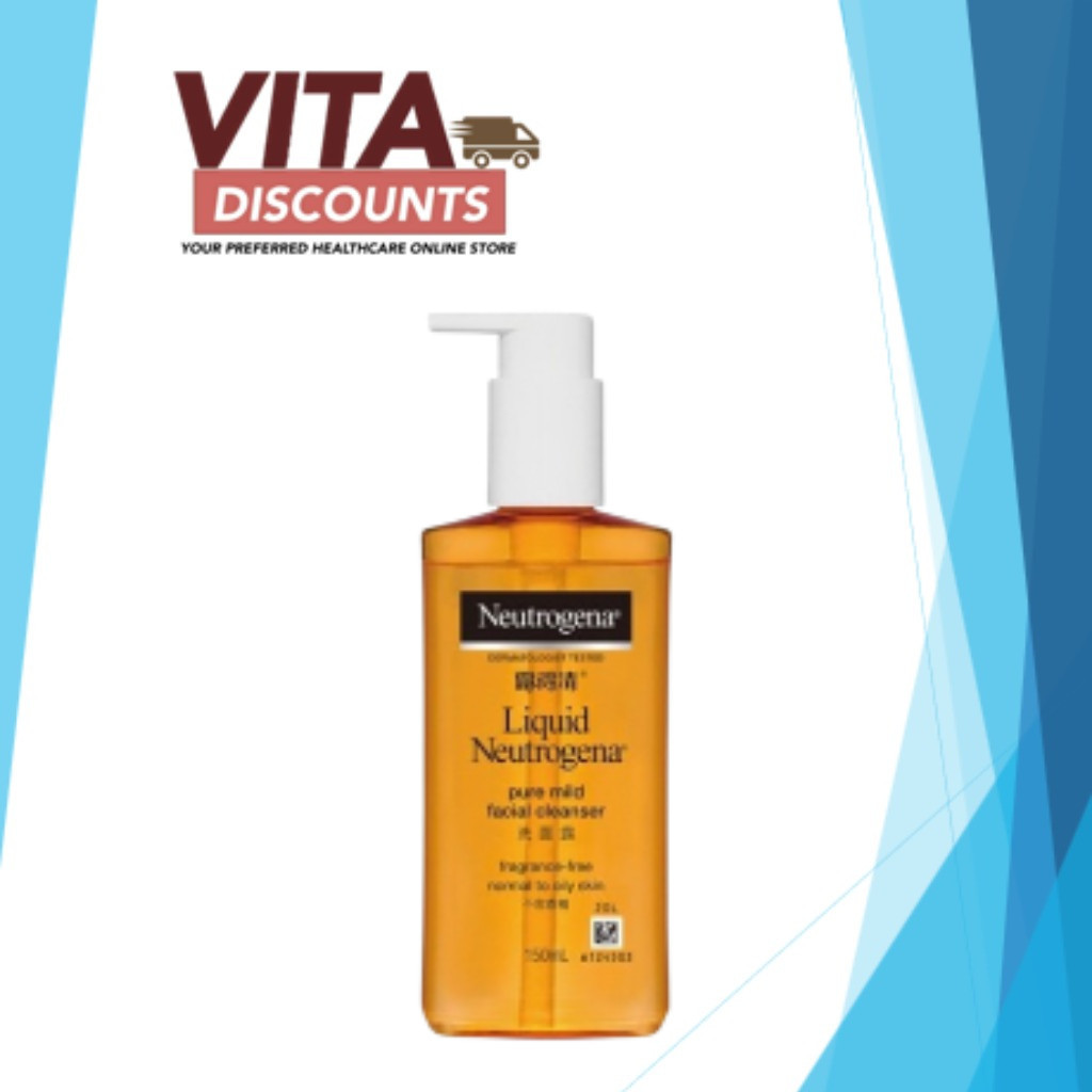 NEUTROGENA LIQUID NEUTROGENA PURE MILD FACIAL CLEANSER 150ML | Shopee ...