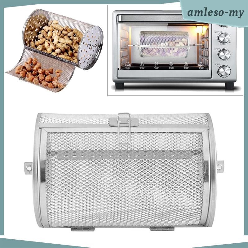 [AmlesoMY] Rotisserie Grill Roaster Drum Roaster Drum Oven Cage Oven ...