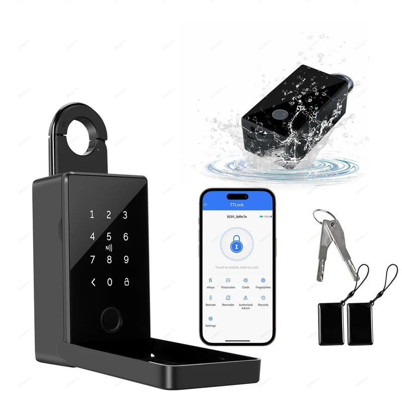 TTLOCK Smart Keybox Outdoor Waterproof Safe Security Intelligent Password Storage Lock Tuya or ...