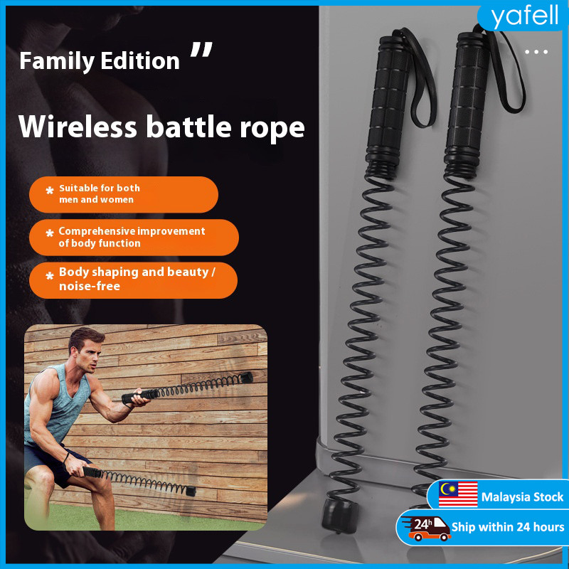 Cordless Battle Rope-Portable Home Gym Set High-Frequency Vibration ...
