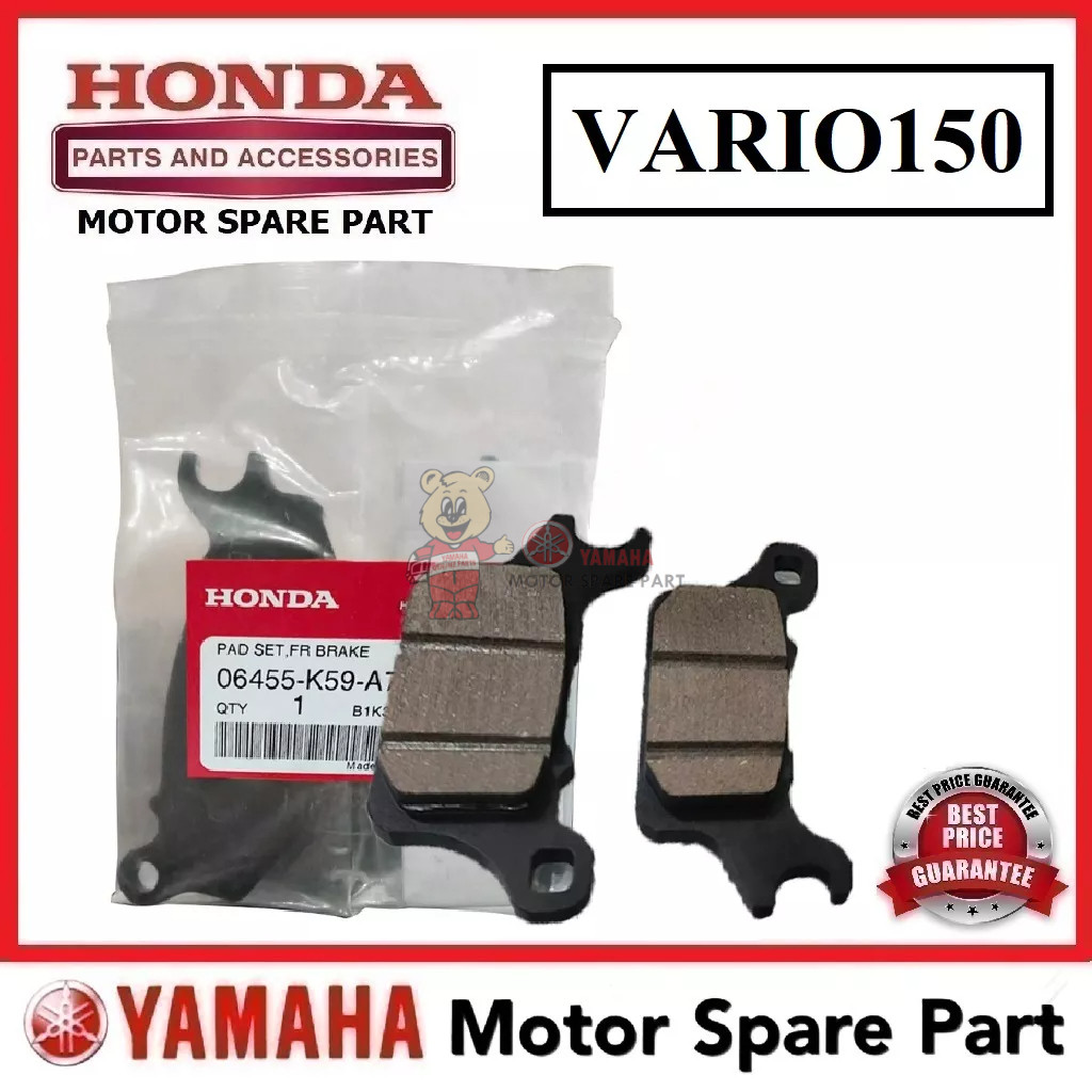 HONDA VARIO FRONT BRAKE PAD // SCOOTER KULIT BRAKE DEPAN DISC PAD DISC ...