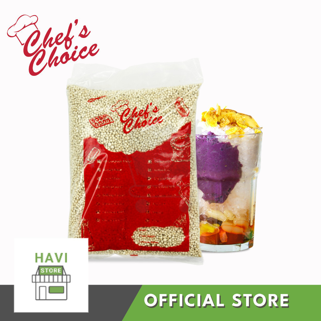 HAVI STORE SAGO BIG PLAIN Chef's Choice Baking, Cooking, Dessert, Taho ...
