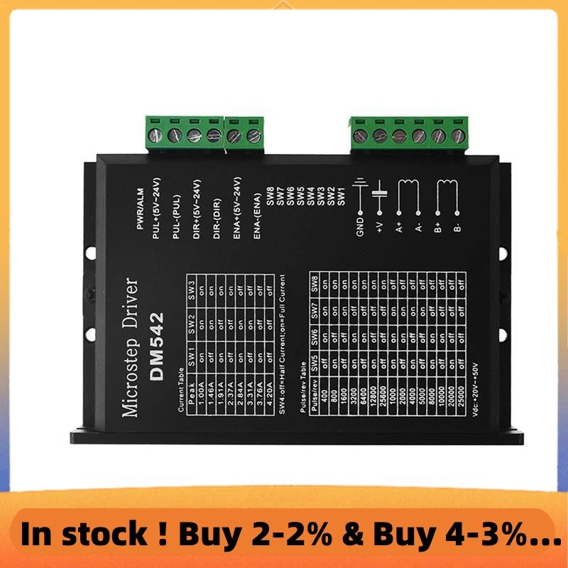 For Leadshine DM542 TB6600 DM556 1-4.2A 20-50V DC CNC Mini Stepping Digital Stepper Motor Driver ...