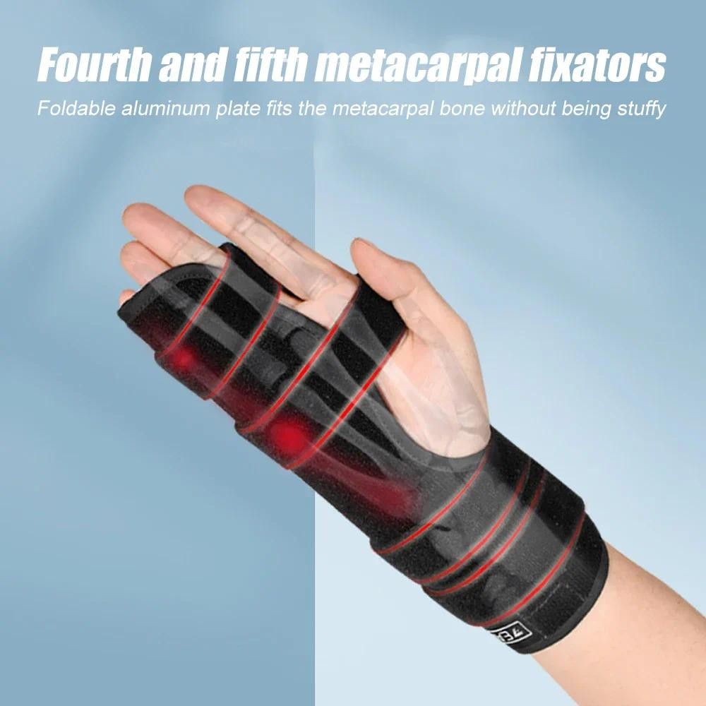 1Pcs Finger Splint - Supports Pinky, Ring, Middle Metacarpals and ...