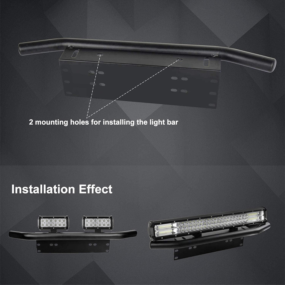 Car License Plate Light Frame Holder Aluminum Alloy Offroad 4x4 Off ...