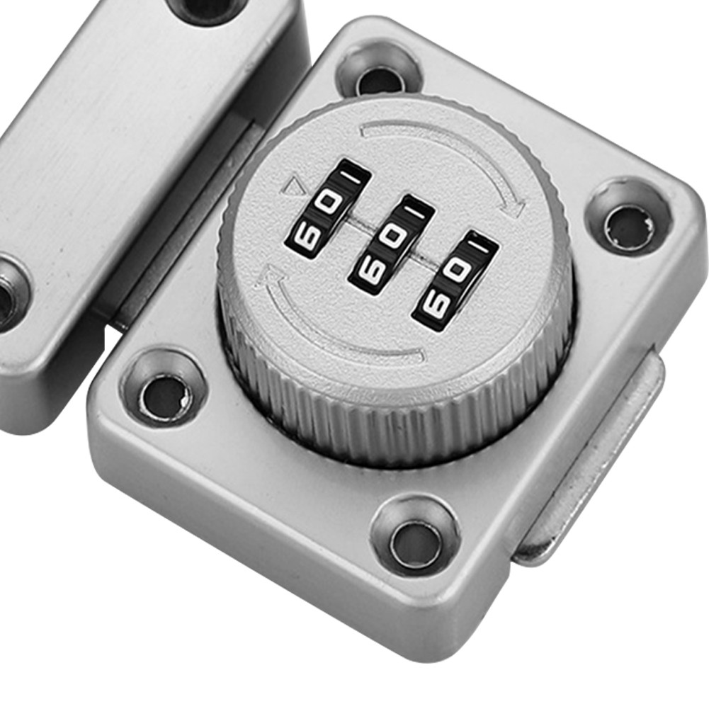 Combination Lock Latch 3 Digit Bolt Latch Password Deadbol Door Lock ...