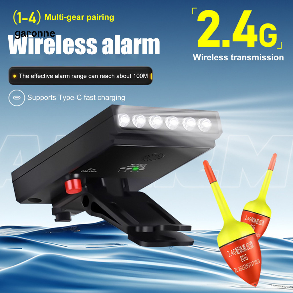 GAR Fishing Bite Indicator Light Fishing Alarm Light Smart Wireless ...