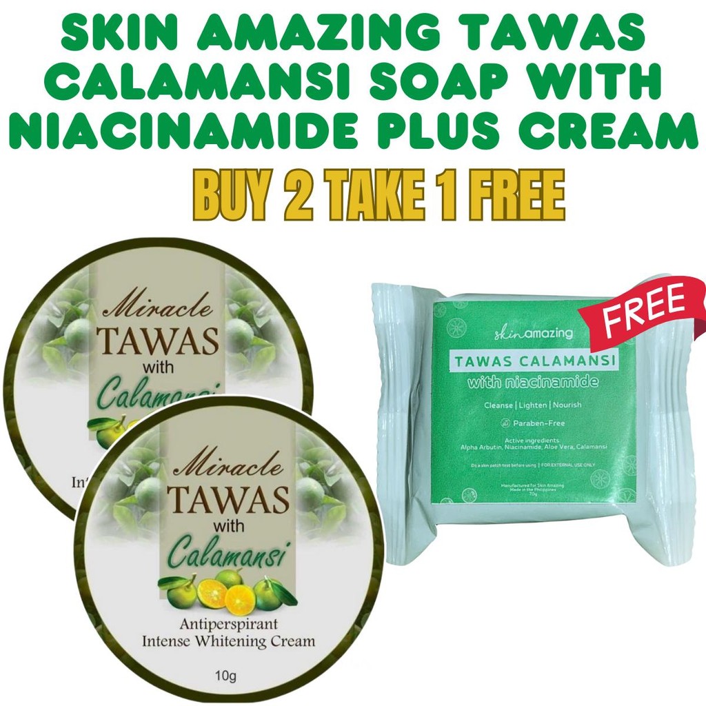 Antiperspirant Tawas Cream + Tawas Soap with Calamansi and Niacinamide ...