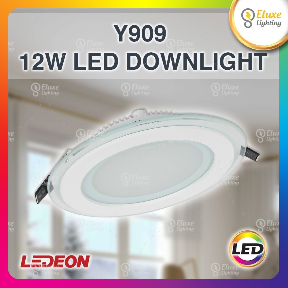 [ LEDSON ] Y909 5" 12W ROUND LED Recessed Glass Downlight Daylight ...