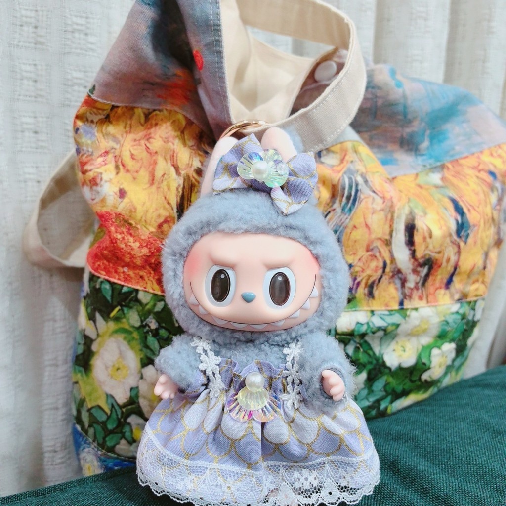 Hand-made Purple Baby Clothes labubu Homemade labubu Mermaid Princess ...