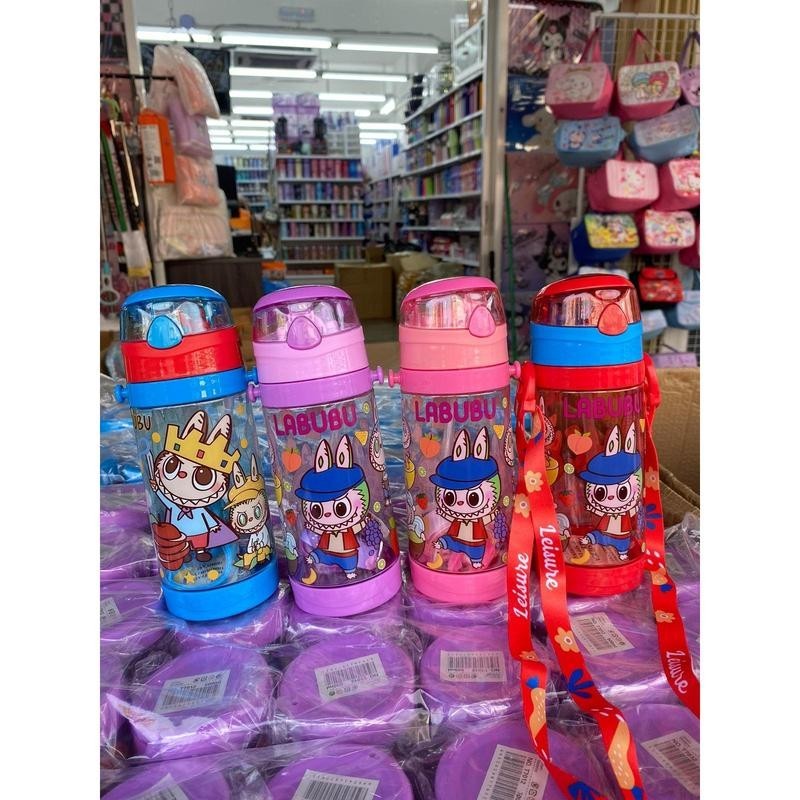 Botol Air Labubu Bottle Cute Cartoon Plastic Water Cup Children 500ml ...