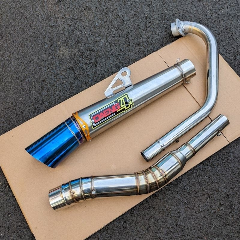 Daeng sai4 Open spec pipe exhaust 51mm for Rusi tc 125 155 Tmx 125 155 ...