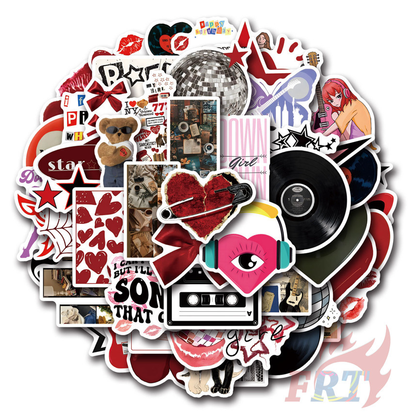 50Pcs/Set Downtown Y2K Girls Art Series 02 Stickers Fashion DIY ...