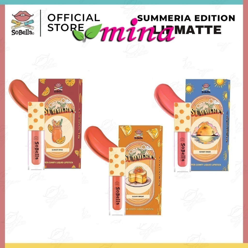 SOBELLA Summeria Lipmatte Summaria Edition Sugary Bright Sunkist Spice ...
