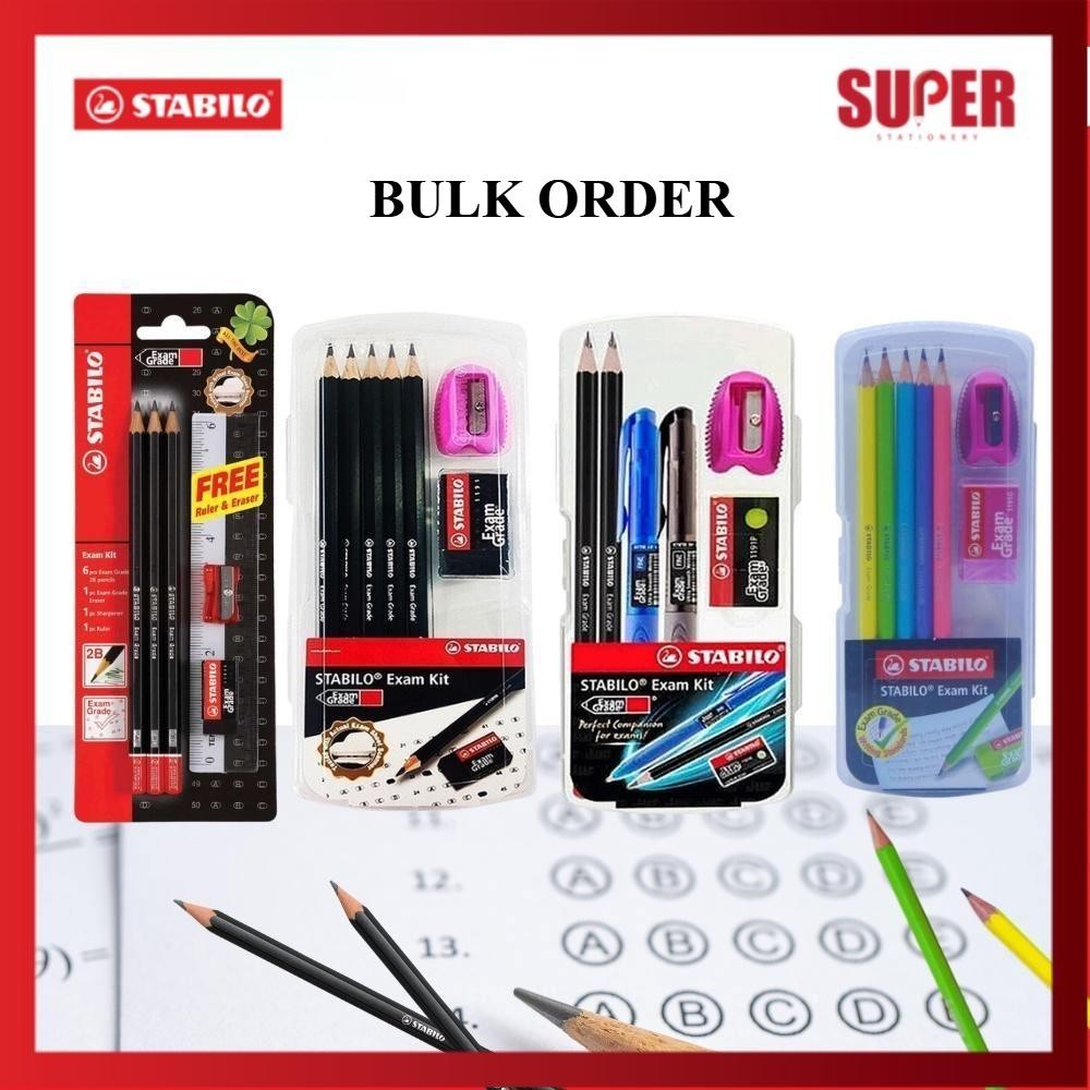 [super stationery] Pesanan Pukal - Set Peperiksaan Stabilo 2B Pensel ...