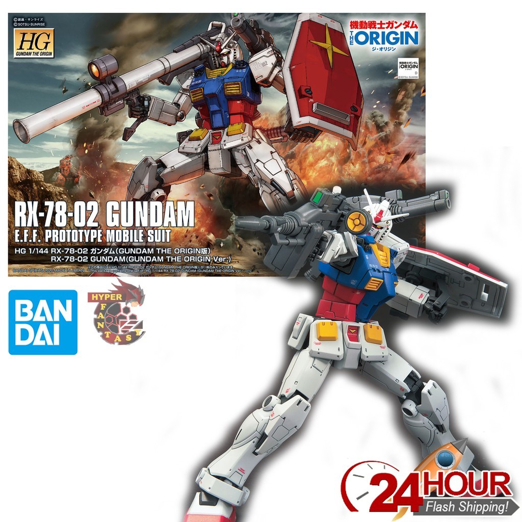 BANDAI HG 1/144 RX-78-02 Gundam (Gundam The Origin Ver.) Gundam Model Kits | Shopee Malaysia