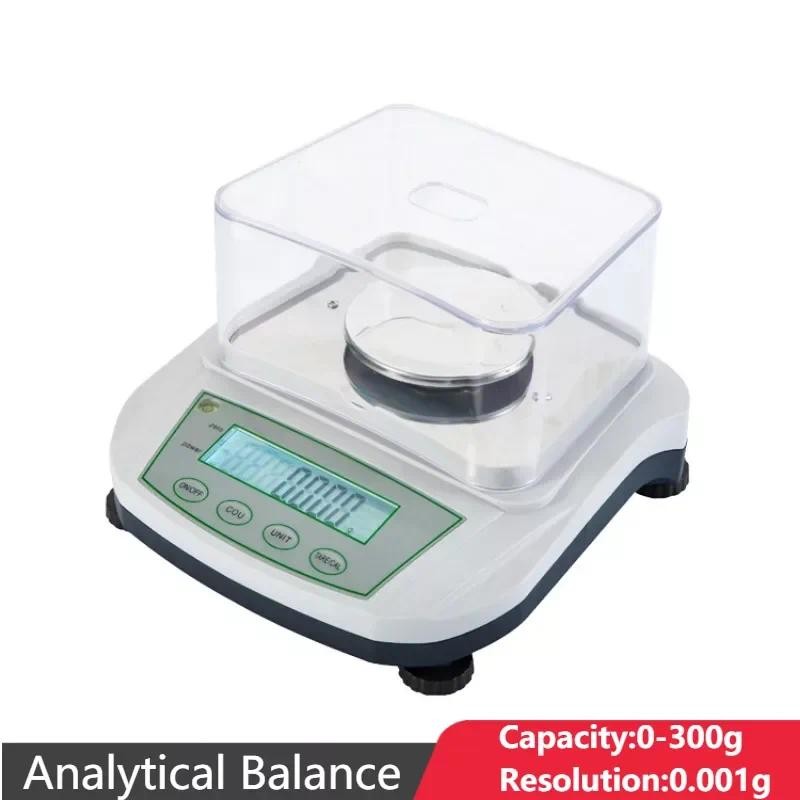 Milligram Lab Scale High Precision Weighing Scale 100g/200g/300g 1mg Digital Analytical ...