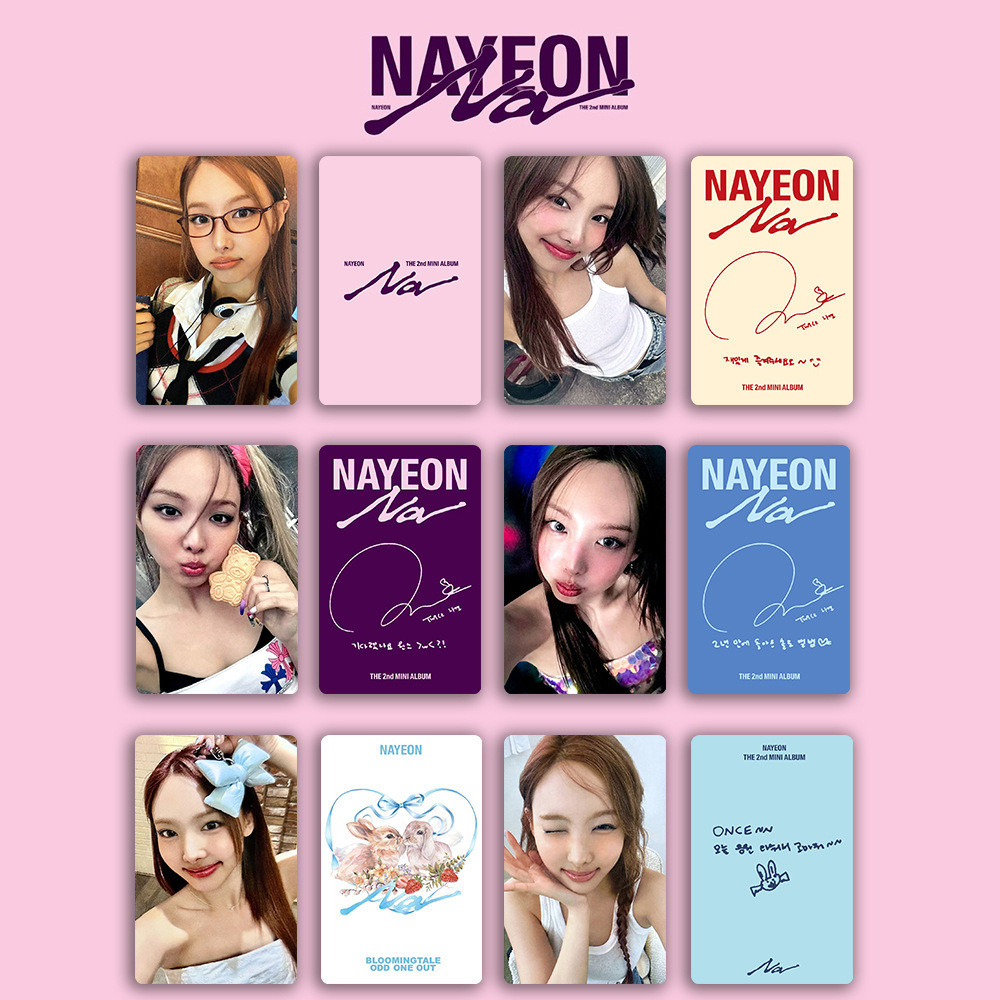 Nayeon Merchandise Photocard ABCD Lin NAYEON SOLO Album NA Random Card TWICE Facecard Homemade ...