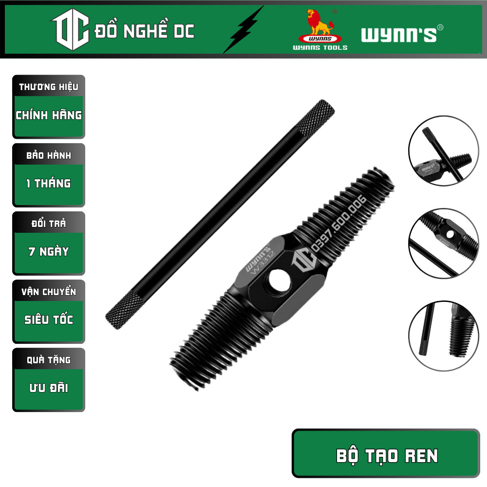 Wynn's W3312 threading kit, removing broken screws, removing broken threads is made from super ...