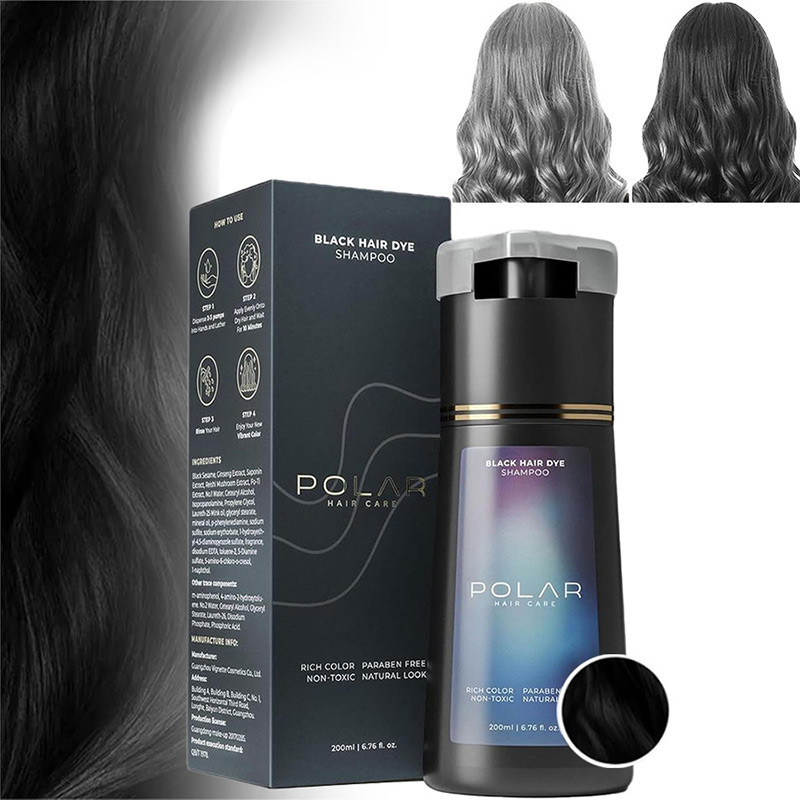 Hair Dyeing Shampoo 3-in-1 Moisturizing Fluffy Shampoo Quick Coloring ...