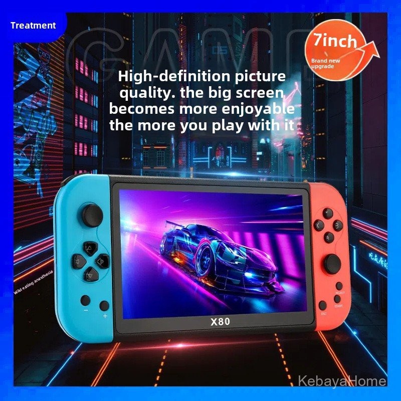 2025 New Model 7-Inch Large Screen Handheld Game Console/Arcade PSP ...