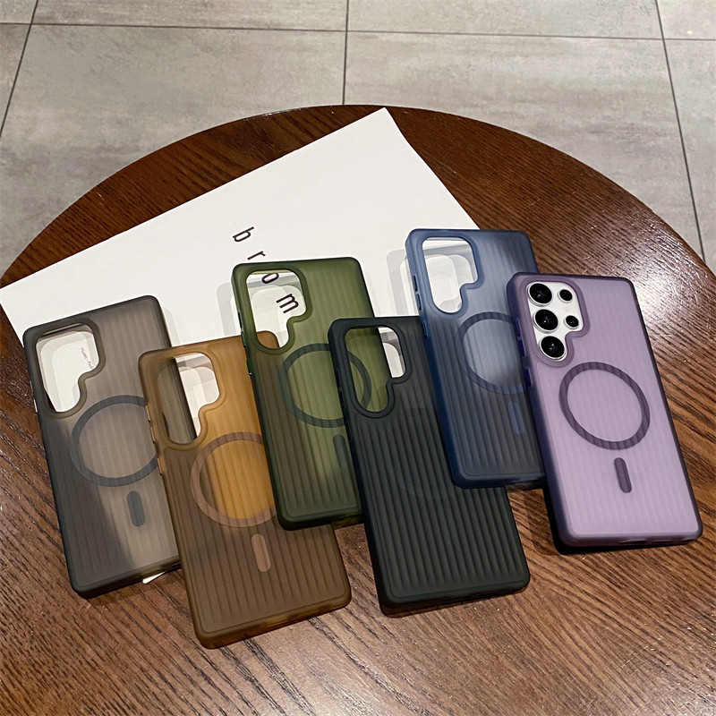 Clear Magnetic Casing for Samsung Galaxy S25 S24 S23 Ultra Ins Bumper ...