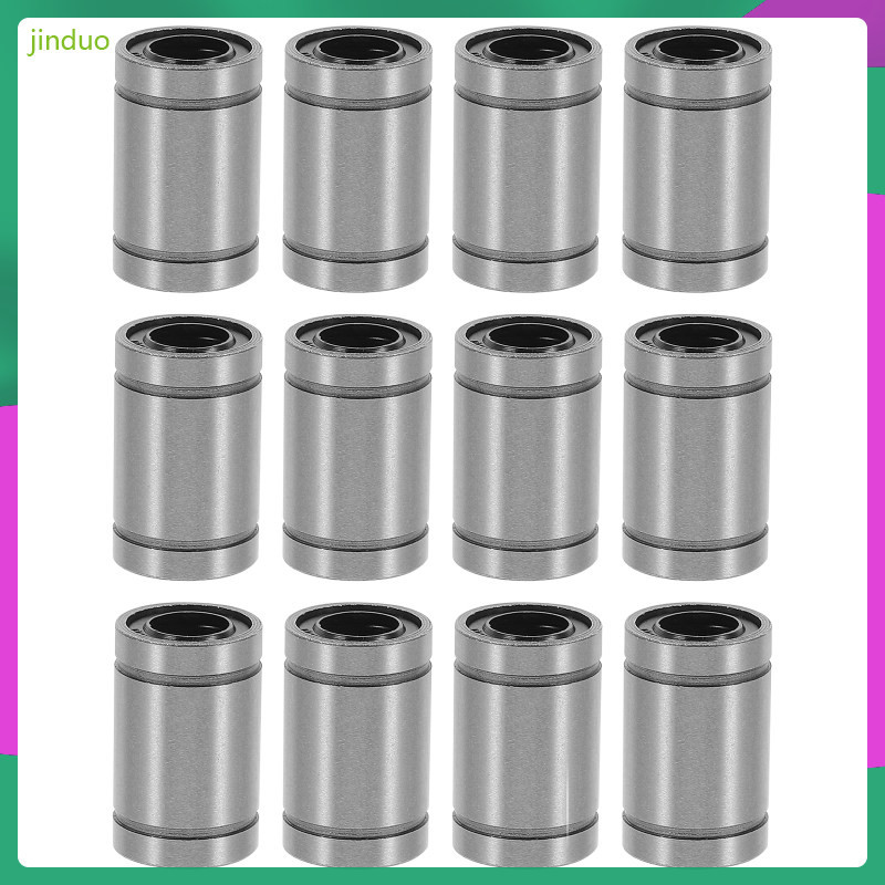12pcs Linear Bearings 3D Printers Part Bushing Steel Printers Linear ...