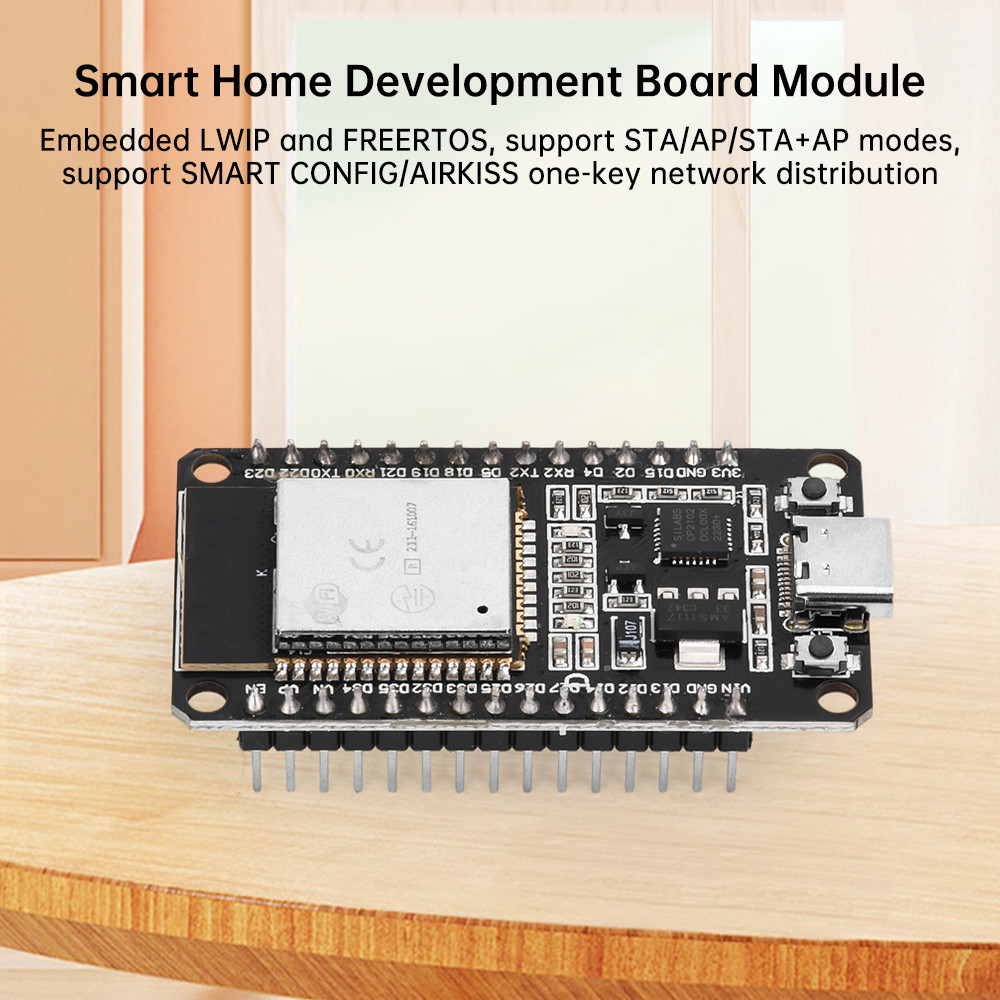 DIYMORE CP2102/FT232 ESP32S ESP32 ESP-WROOM-32 Development Board 2.4GHz Dual-Core WiFi Bluetooth ...
