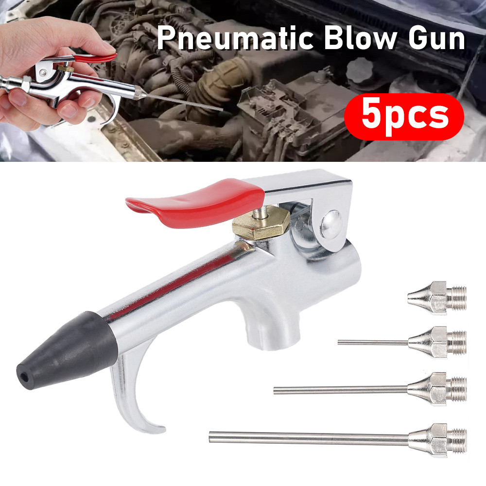 5Pcs/2 set Air Compressor Blow Gun Metal Tool Air Inlet Kit Spray ...