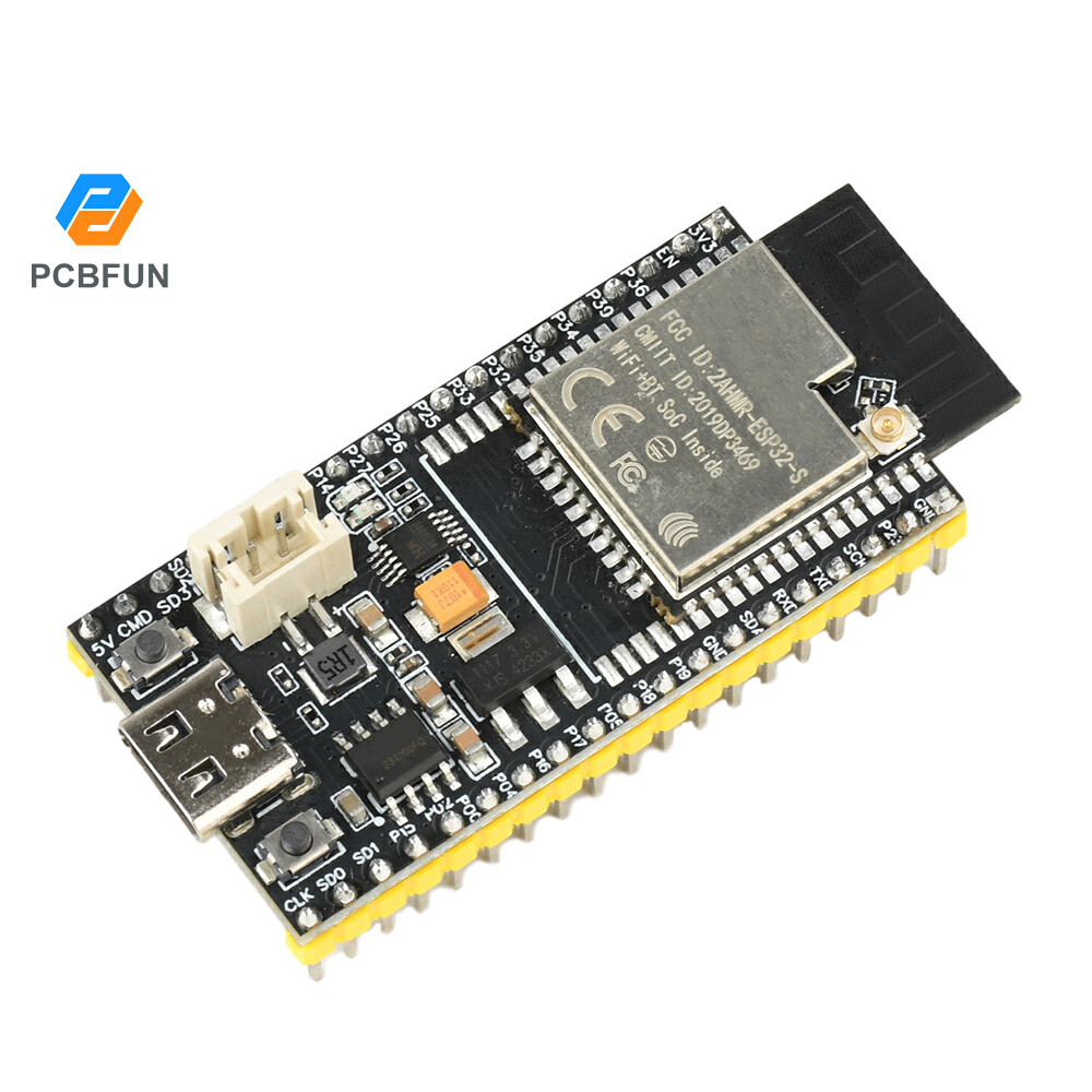 Pcbfun ESP32 WIFI development board module 2.4G with battery interface onboard ESP32-S module ...