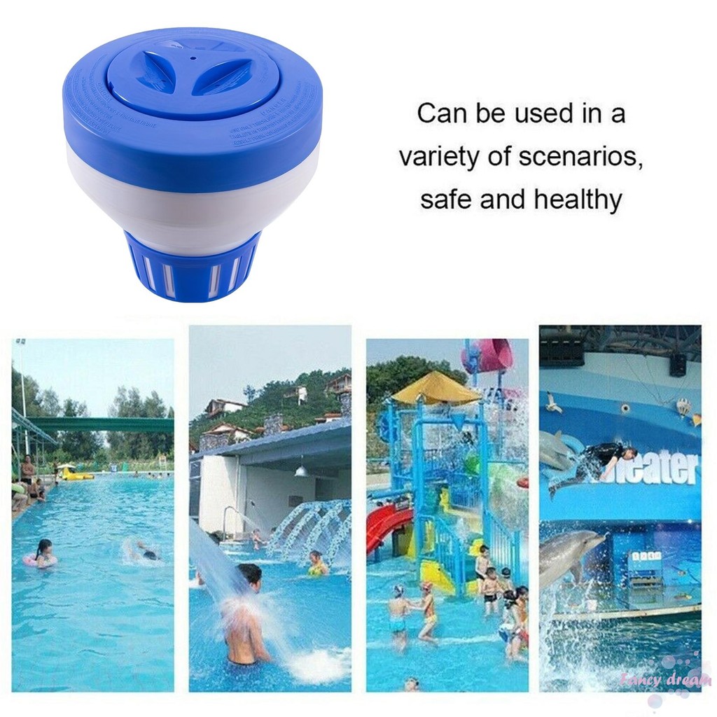 Pool Chemical Tablet Dispenser Adjustable Release Flow Vents Floater ...